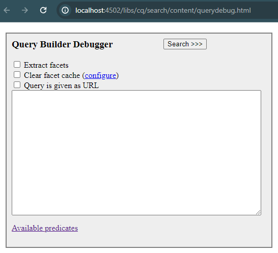 Query Builder in AEM